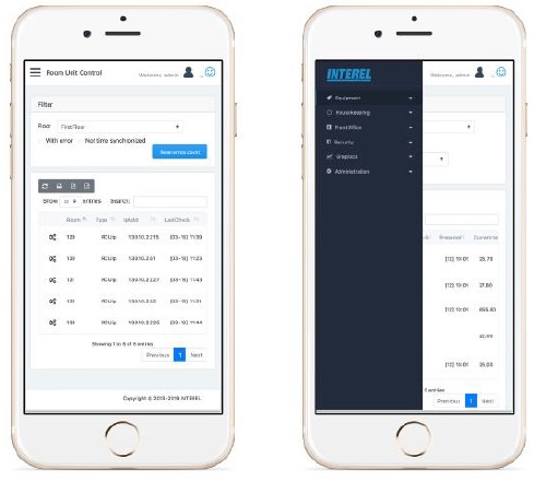 Interel Online Dashboard - GuestServ